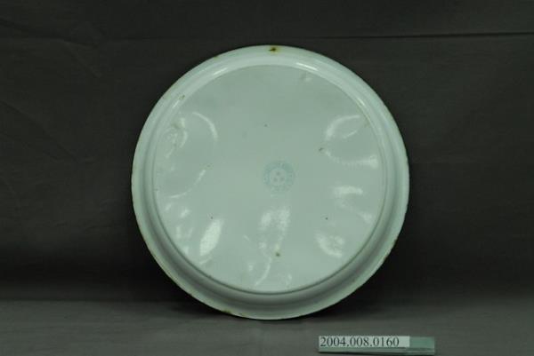 鴛鴦戲水紋搪瓷中圓盤 - 藏品資料 - 國立臺灣歷史博物館典藏網
